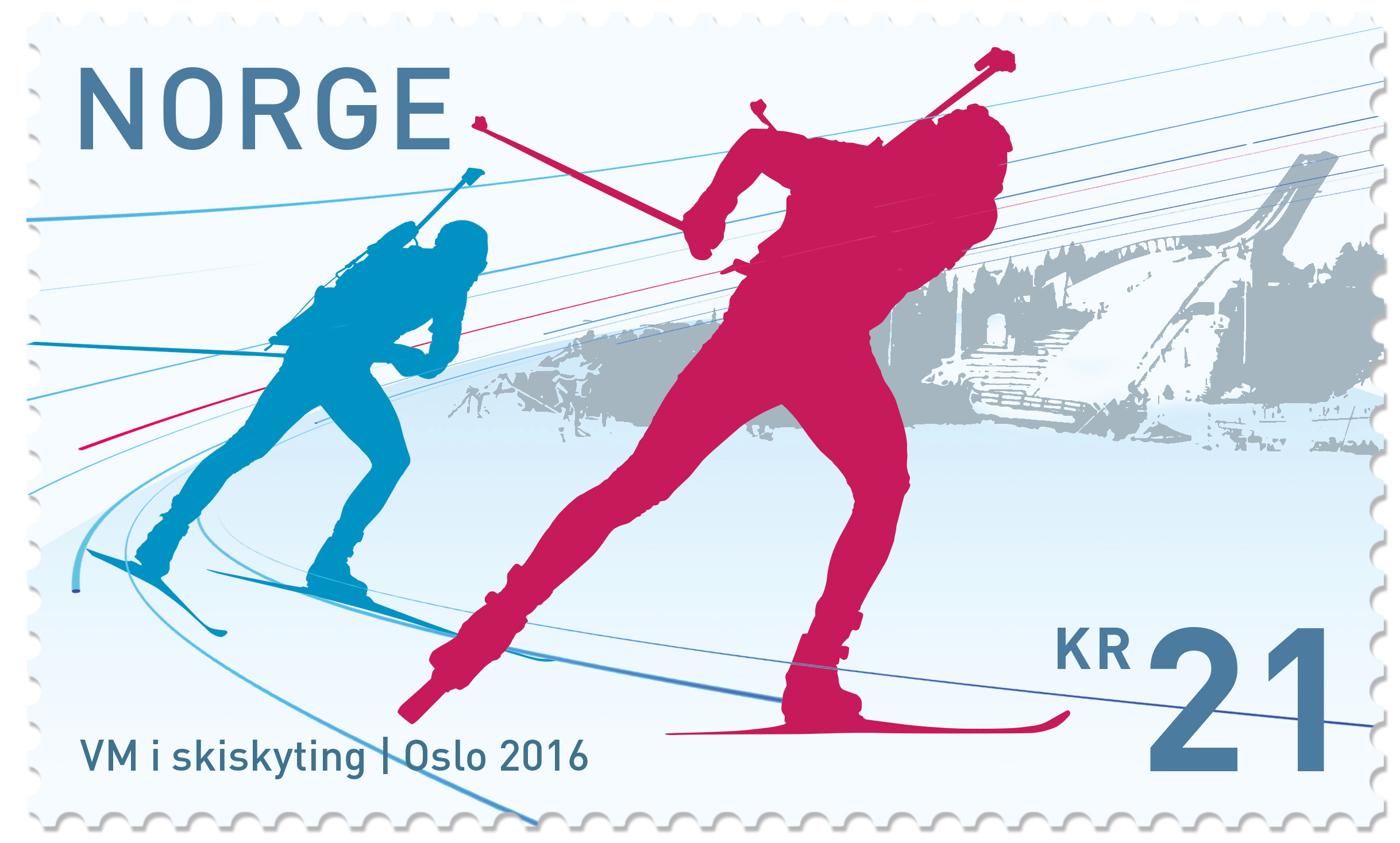 Posten markerer skiskytter-VM med nye frimerker | Posten Norge
