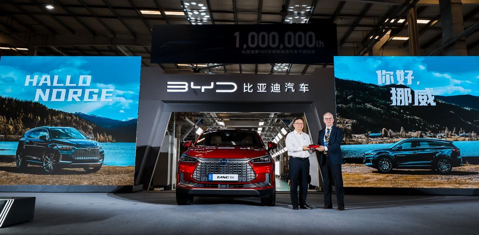 BYD har nå passert én million elektrifiserte biler! | RSA