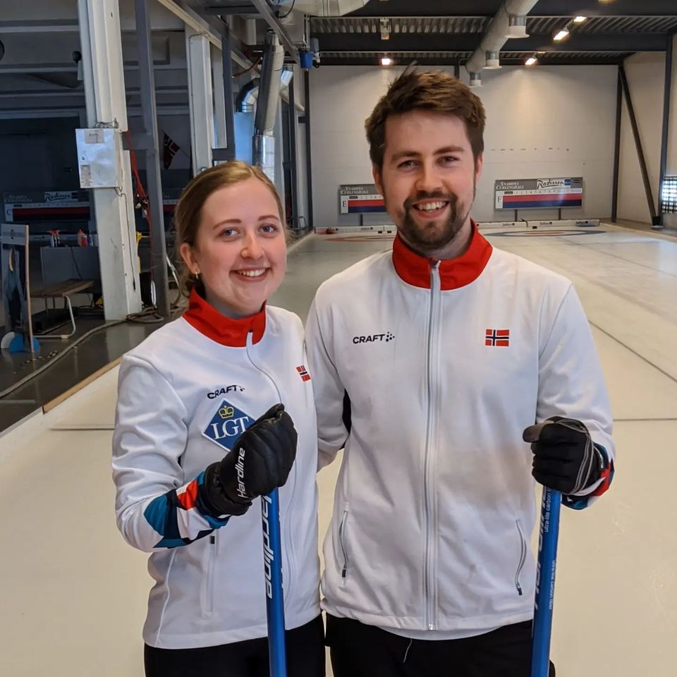Martine og Mathias skal jakte medaljer i VM i curling mixed doubles ...