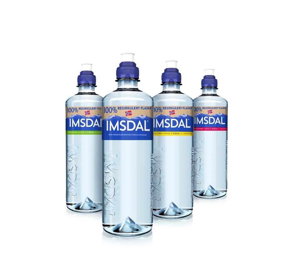 Lanserer Norges første vannflaske i 100 prosent resirkulert plast | Ringnes