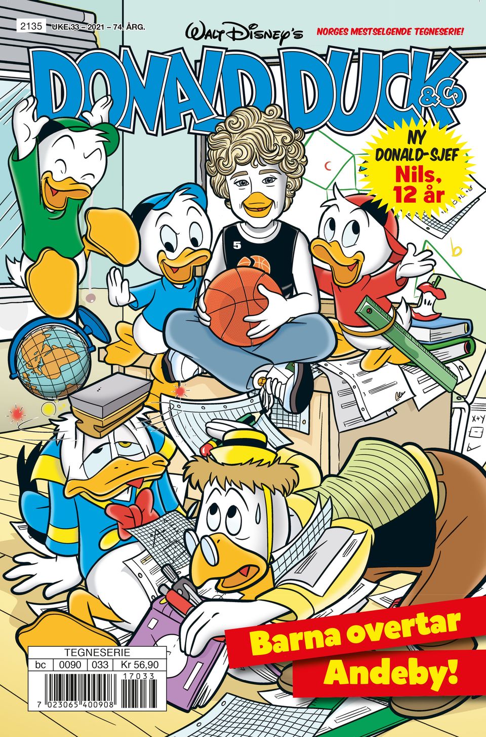 Nils (12) er redaktør for ukas Donald-blad! | Story House Egmont