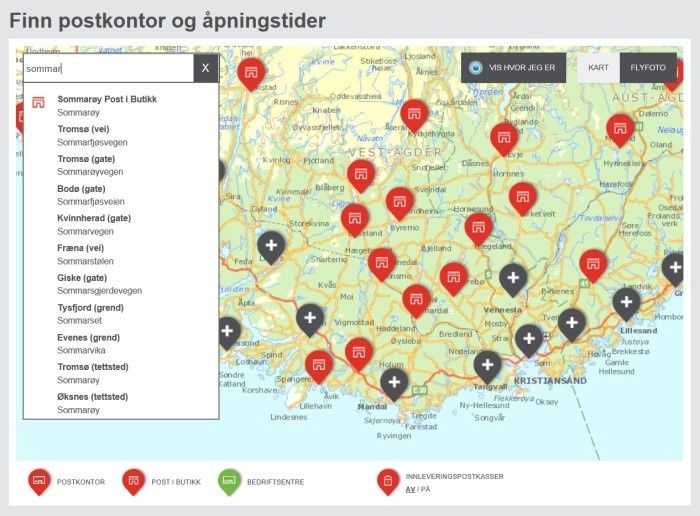 Ny karttjeneste på Posten.no | Posten Norge