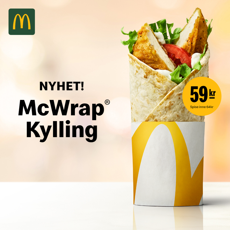 McDonald’s relanserer McWrap i Norge | McDonald's Norge