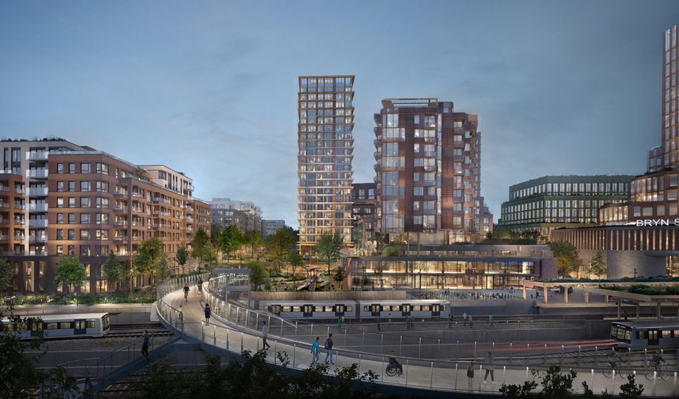 Et nytt bysentrum: Planene for Bryn Sentrum er klare | Entra ASA