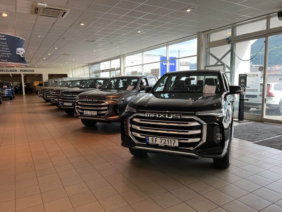 31 elektriske Maxus T90 EV el-pickup til Rv. 555 Sotrasambandet | RSA