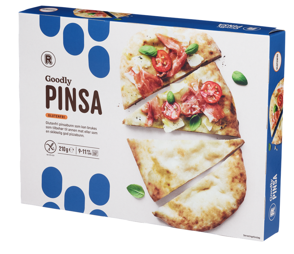 REMA 1000 lanserer glutenfri pinsa som del av R Goodly-serien | REMA 1000