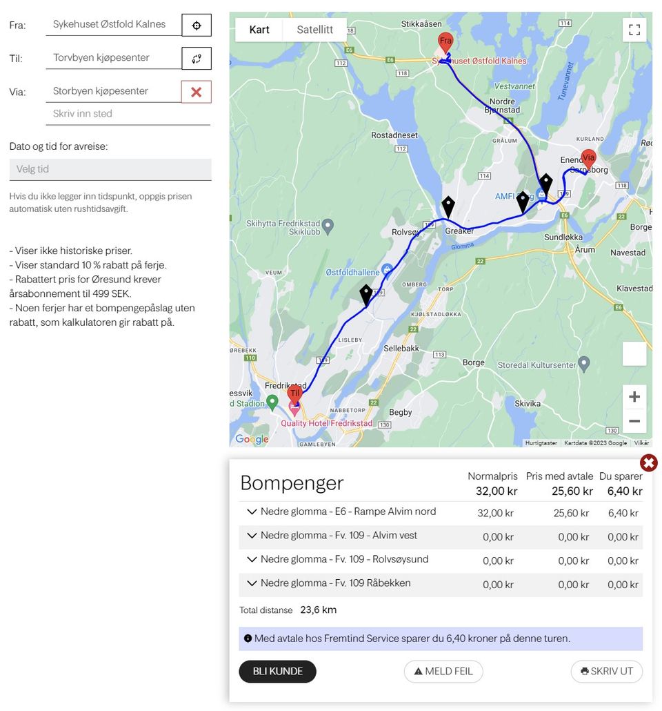 Så mye vil turen din koste | Autosync